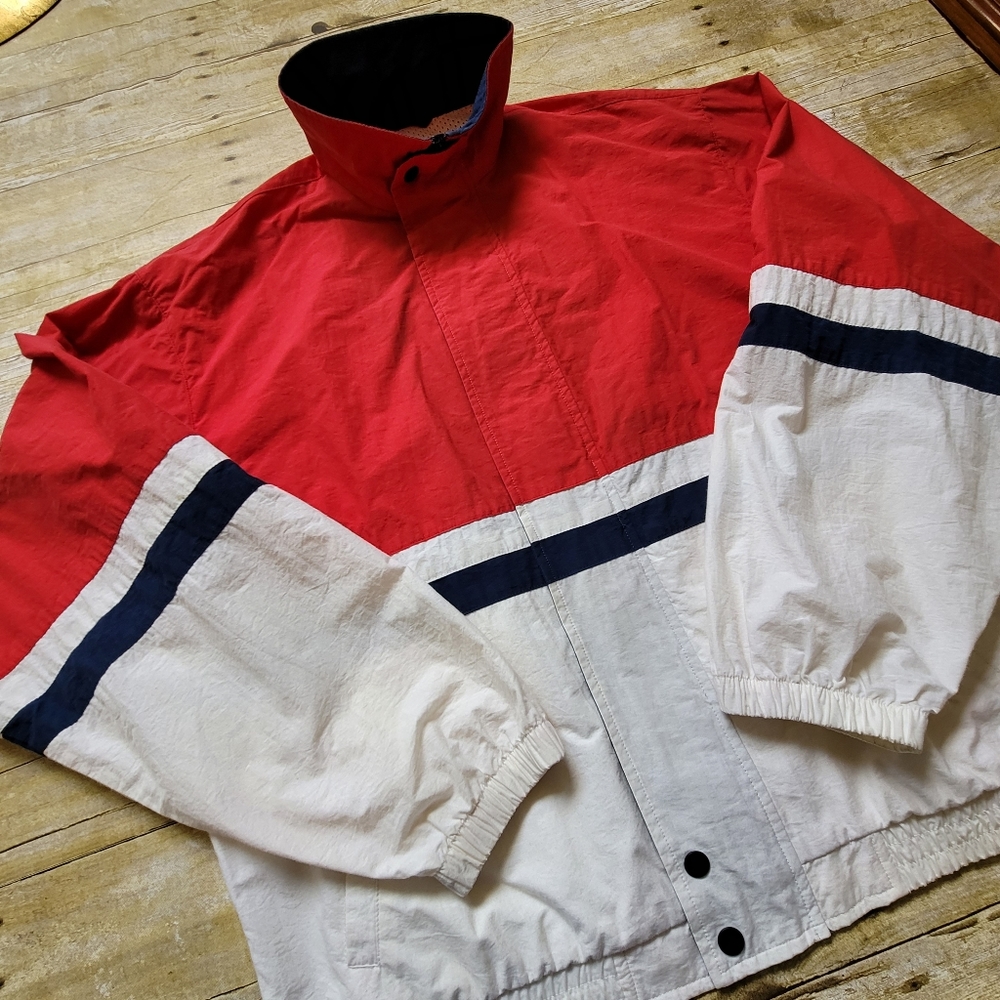 True 1990s Vintage Active All Purpose Colorblock Red … - Gem